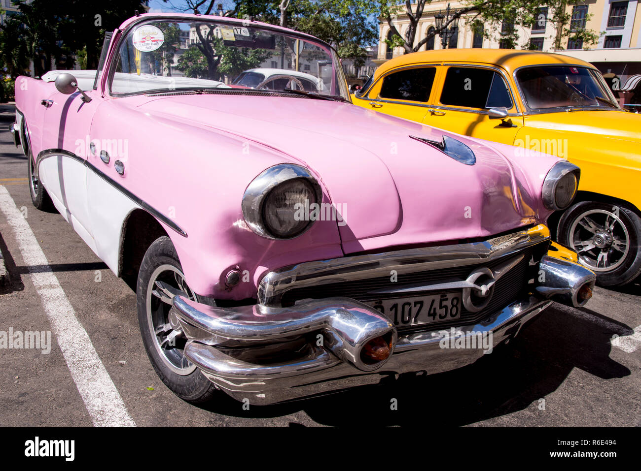 Fancy Old Cars - editorial image - Havana, Cuba. Colorful classic 1950 ...