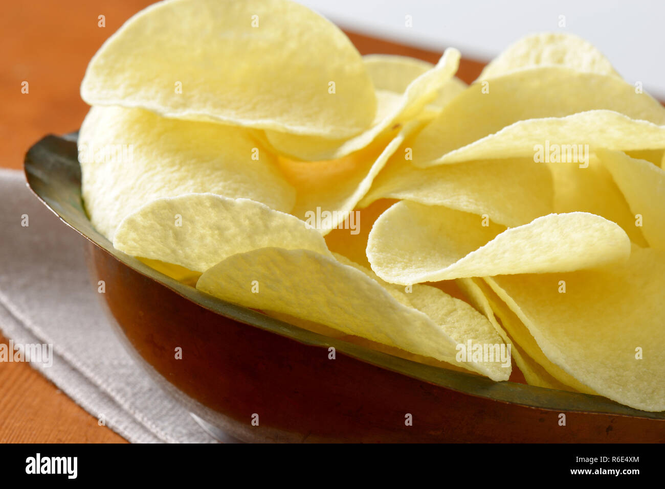Salted potato crisps Stock Photo - Alamy