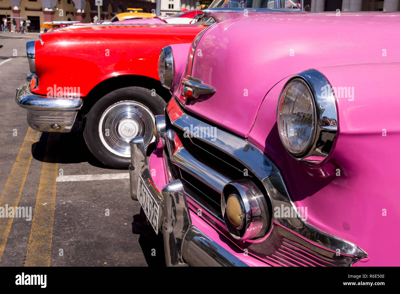 Fancy Old Cars - editorial image - Havana, Cuba. Colorful classic 1950 ...