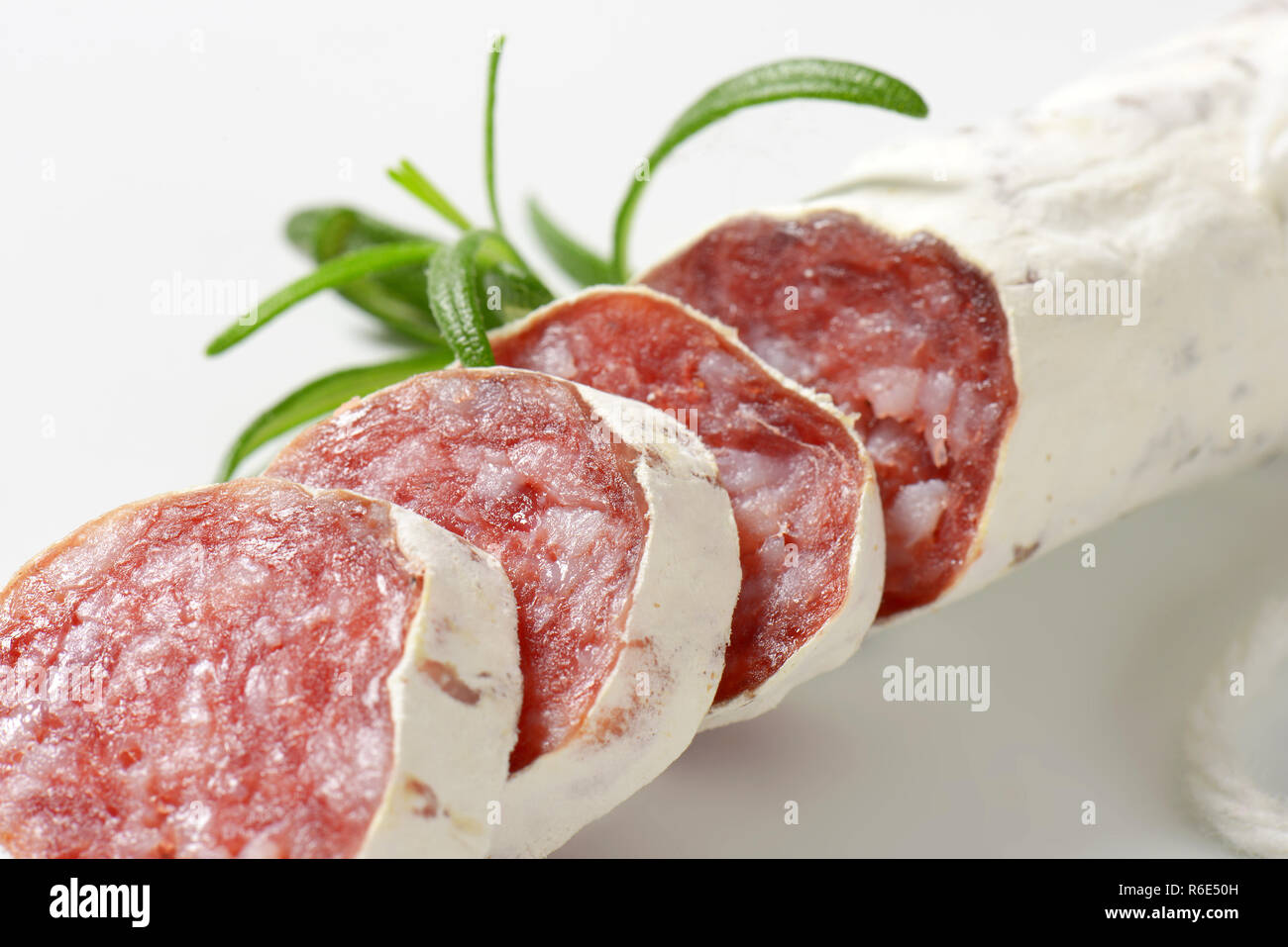 Fuet - Catalan dry cured sausage Stock Photo - Alamy