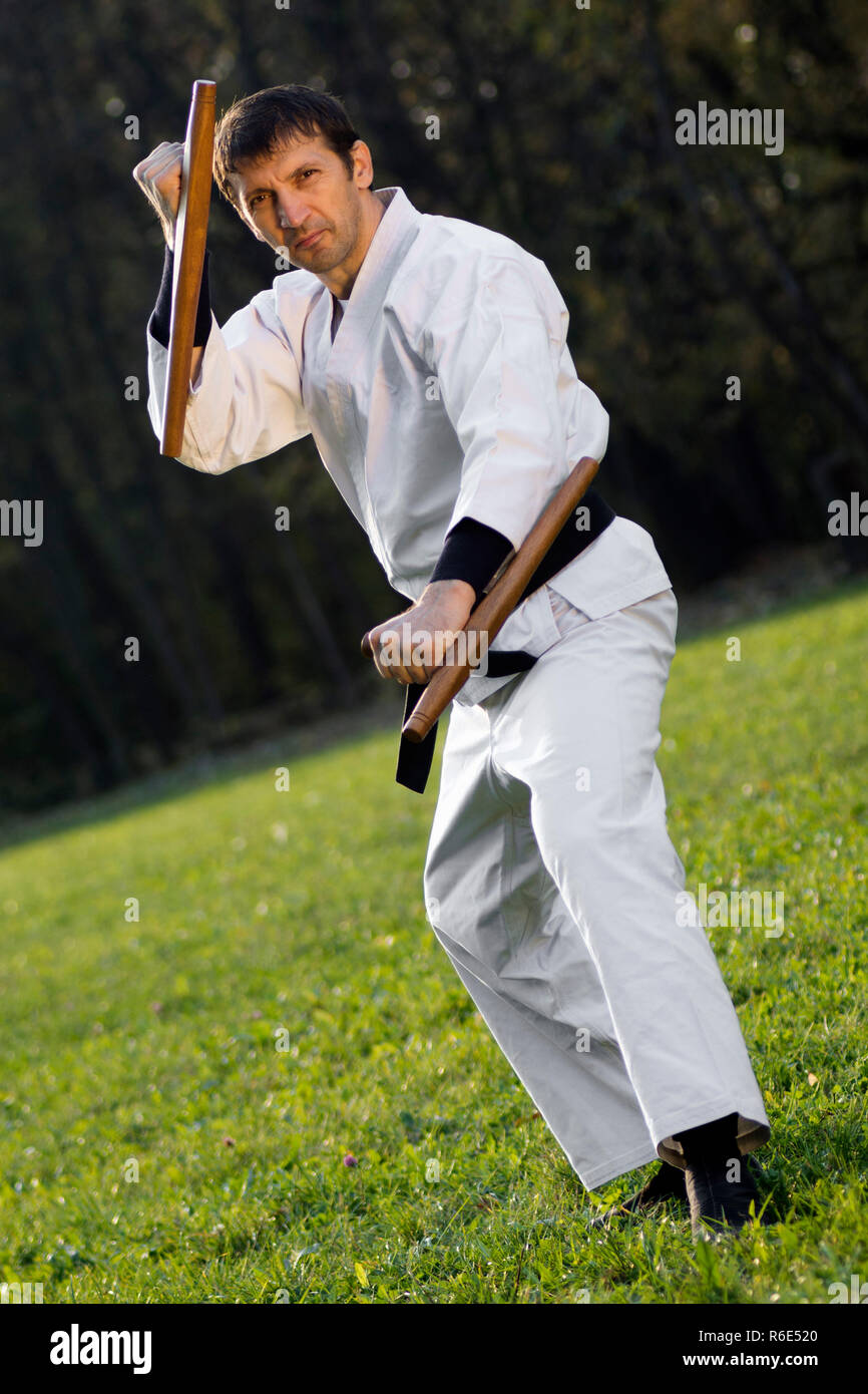 Tonfa High Resolution Stock Photography and Images - Alamy