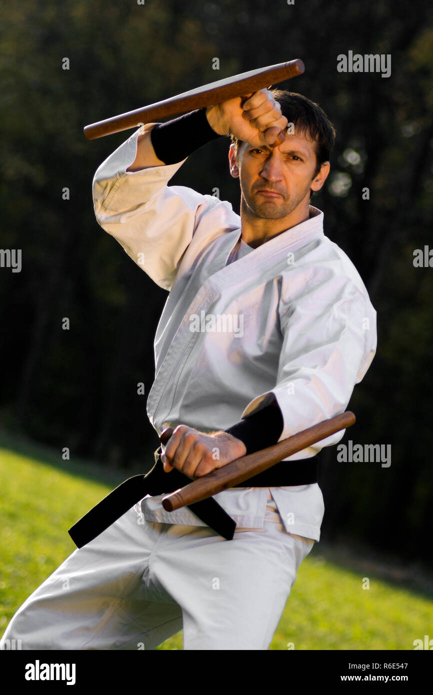 Tonfa hi-res stock photography and images - Alamy