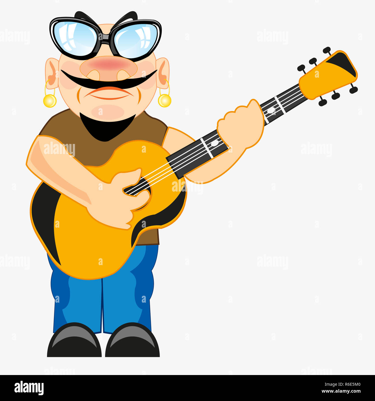 Singer with glasses Cut Out Stock Images & Pictures - Alamy