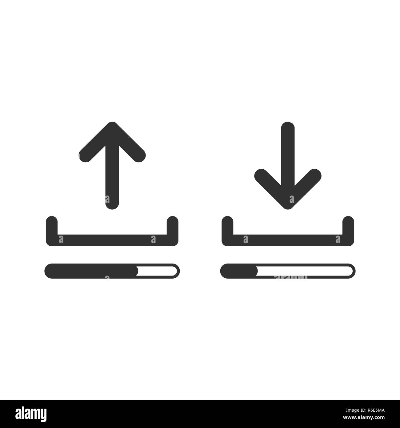 Upload and download icon hi-res stock photography and images - Alamy