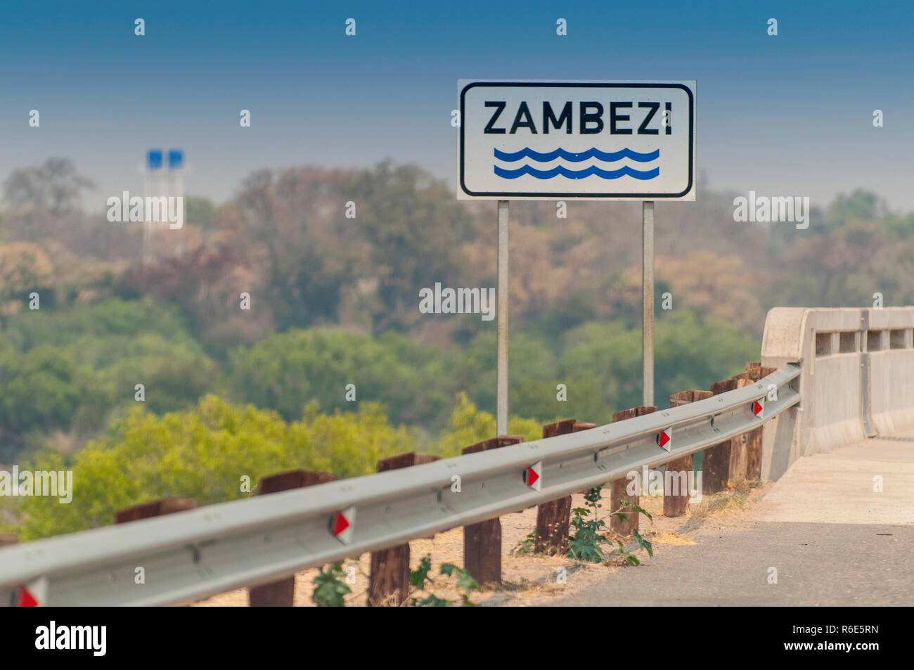 Bridge Which Crosses The Zambezi River In Zambia Stock Photo - Alamy