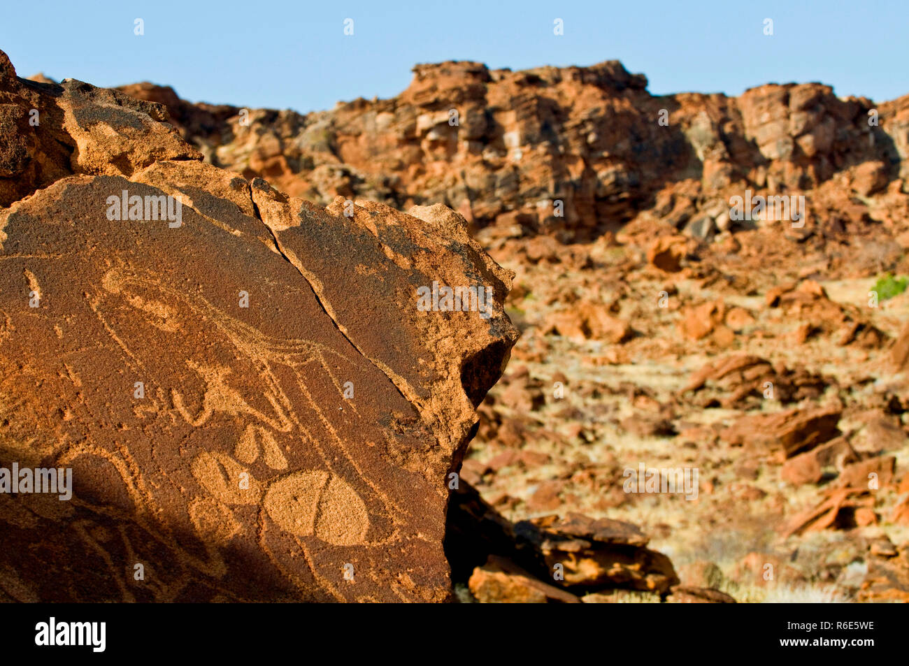 Bushmen Petroglyphs, Twyfelfontein Rock Art Site In Damaraland ...