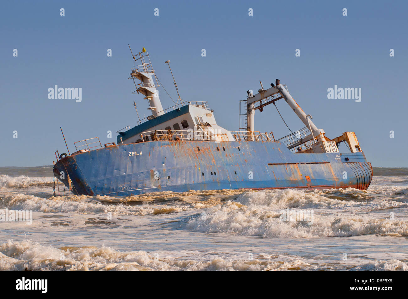 Old Shipwreck Zeila At The Atlantic Coast Between Swakopmund And ...