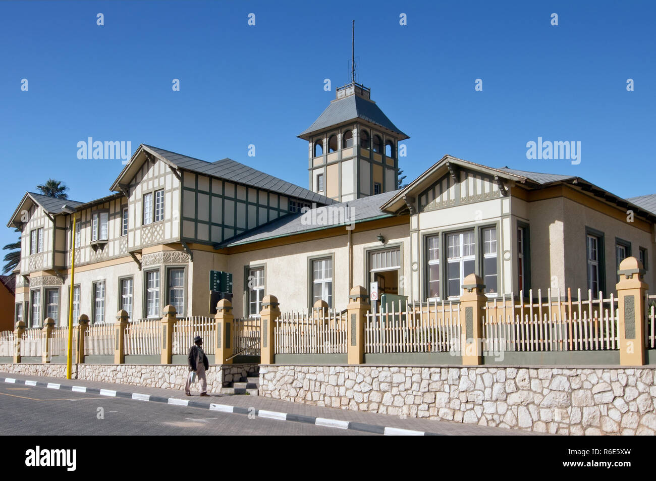 German Style House In Swakopmund, Namibia, Africa Stock Photo - Alamy