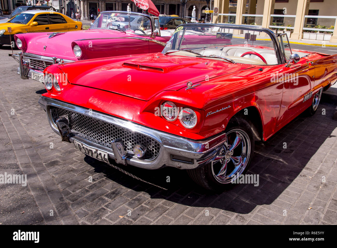 Fancy Old Cars - editorial image - Havana, Cuba. Colorful classic 1950 ...