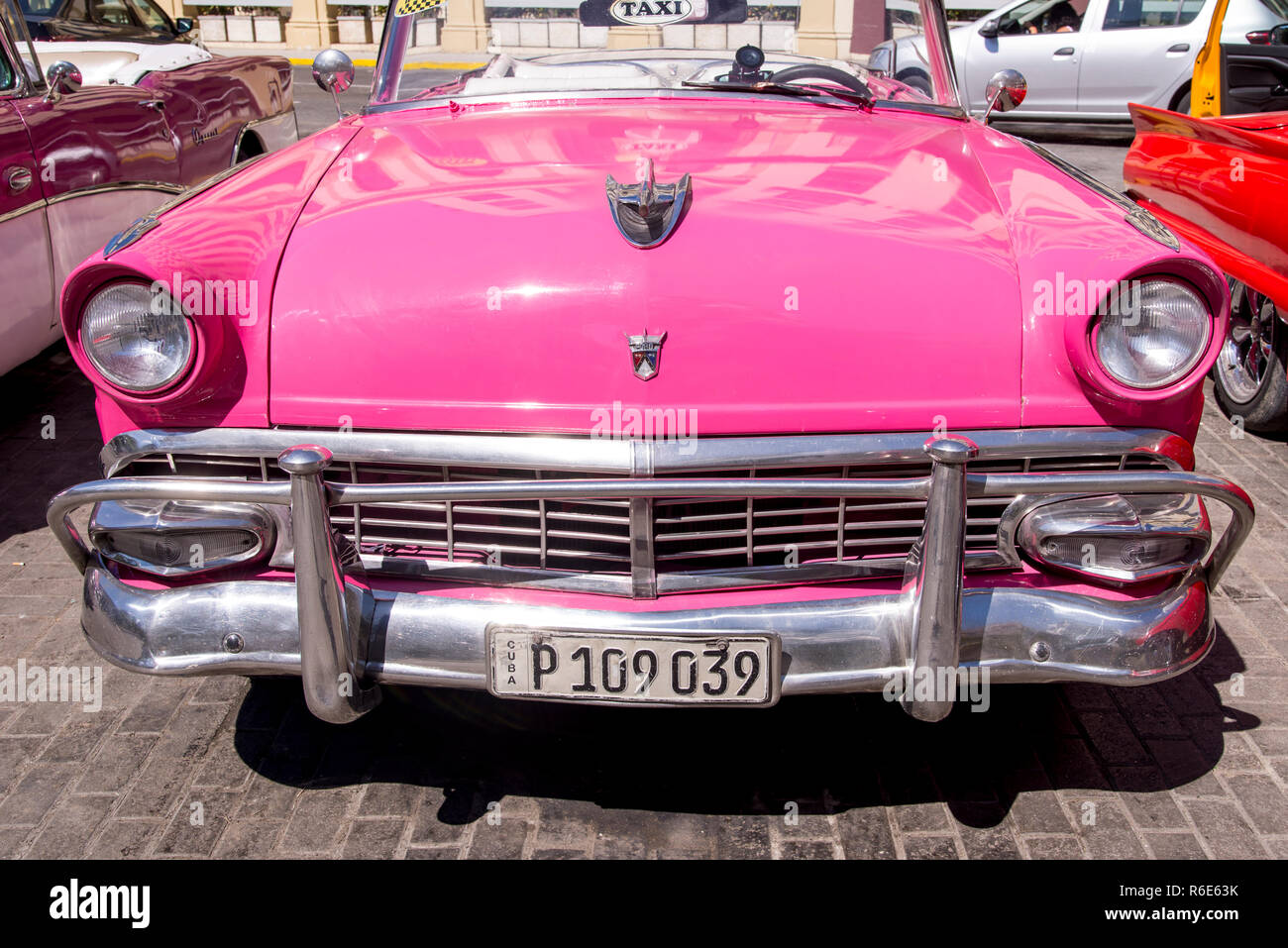 Fancy Old Cars - editorial image - Havana, Cuba. Colorful classic 1950 ...