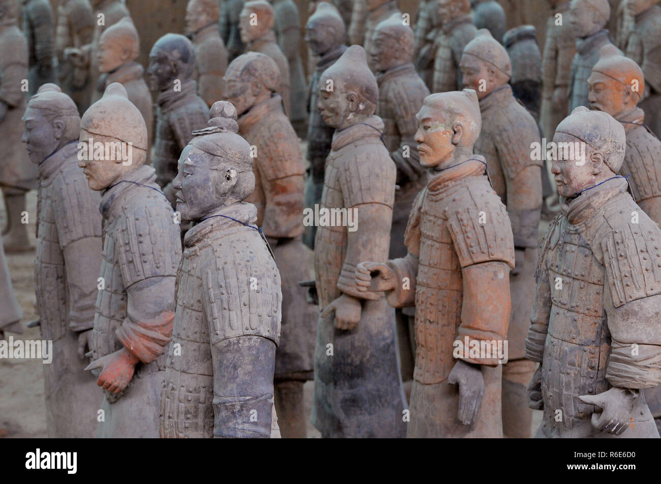 The Terracotta Army Or The Terra Cotta Warriors And Horses Buried In ...