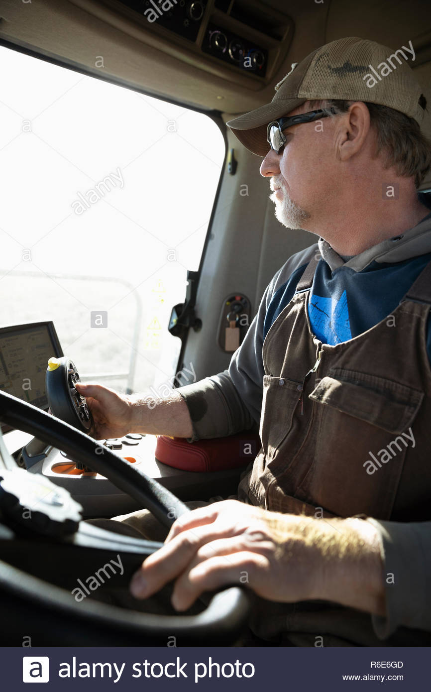 Combine driving hi-res stock photography and images - Alamy