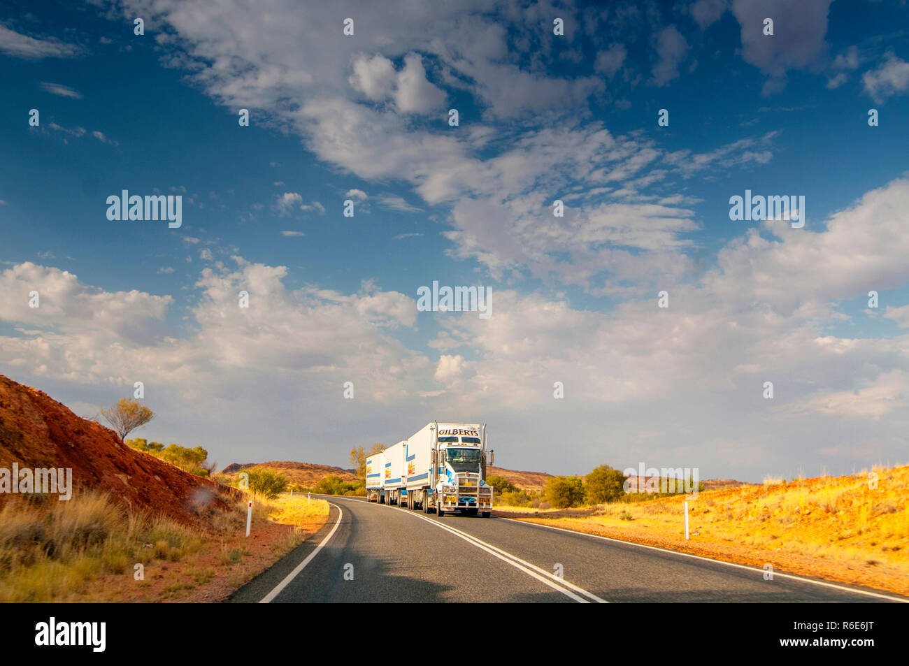Road Train In Outback Queensland, Australia Stock Photo - Alamy
