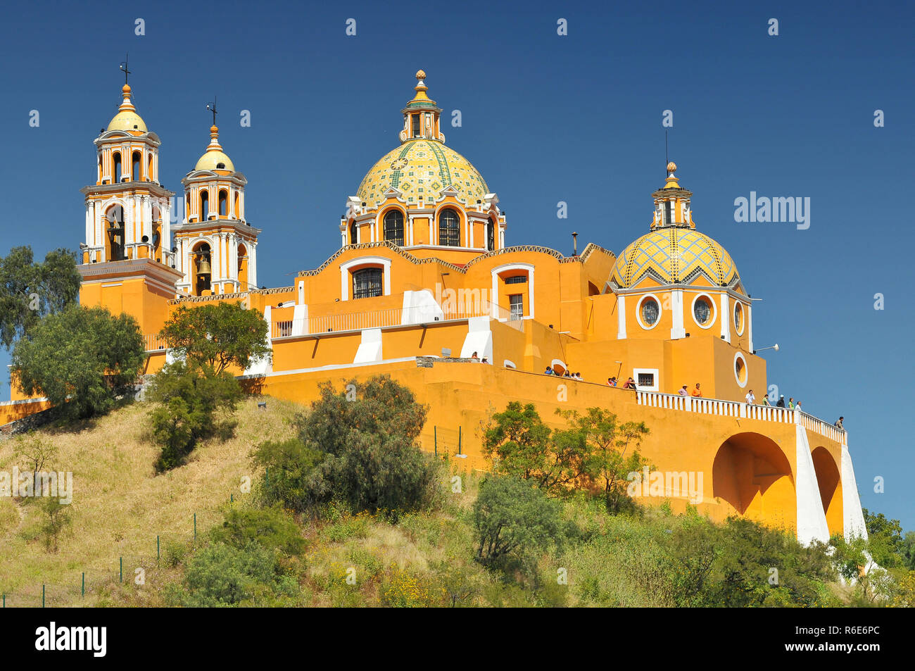 The Historical Shrine Of Our Lady Of Remedies Sit On The Pyramid In ...