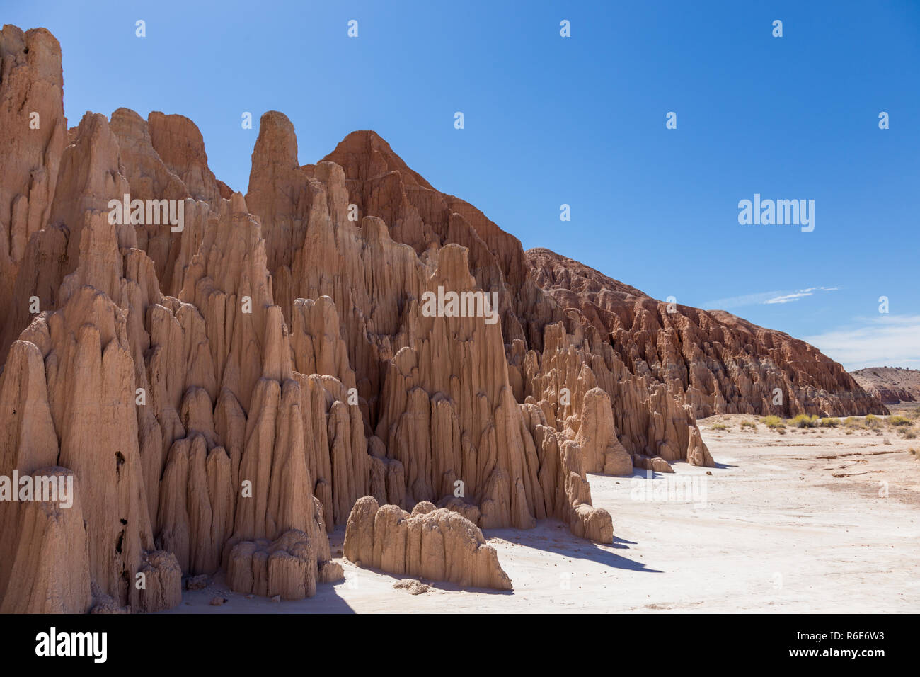 Cathedral Gorge State Park is located in a long, narrow valley in ...