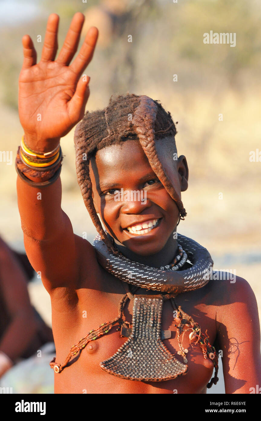 Himba women skin hi-res stock photography and images - Alamy