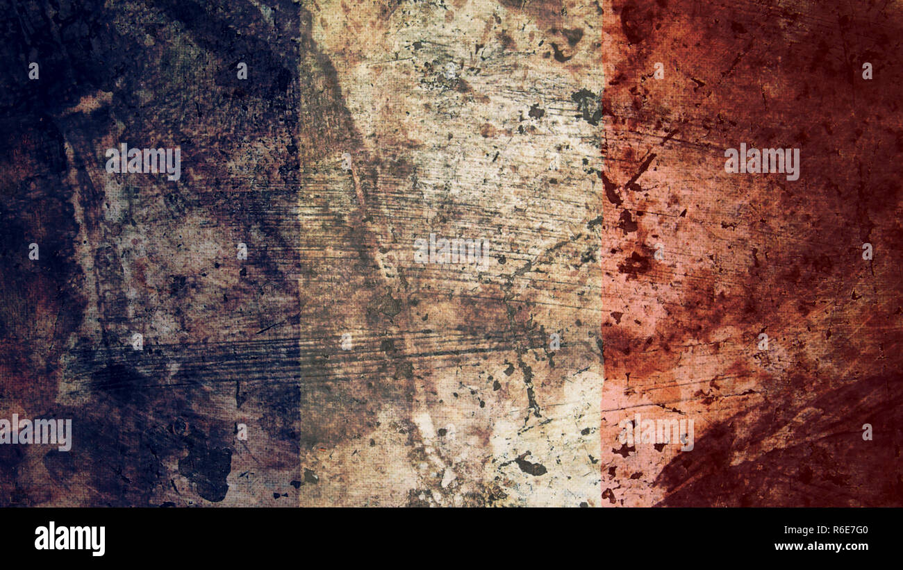 Vintage french flag hi-res stock photography and images - Alamy