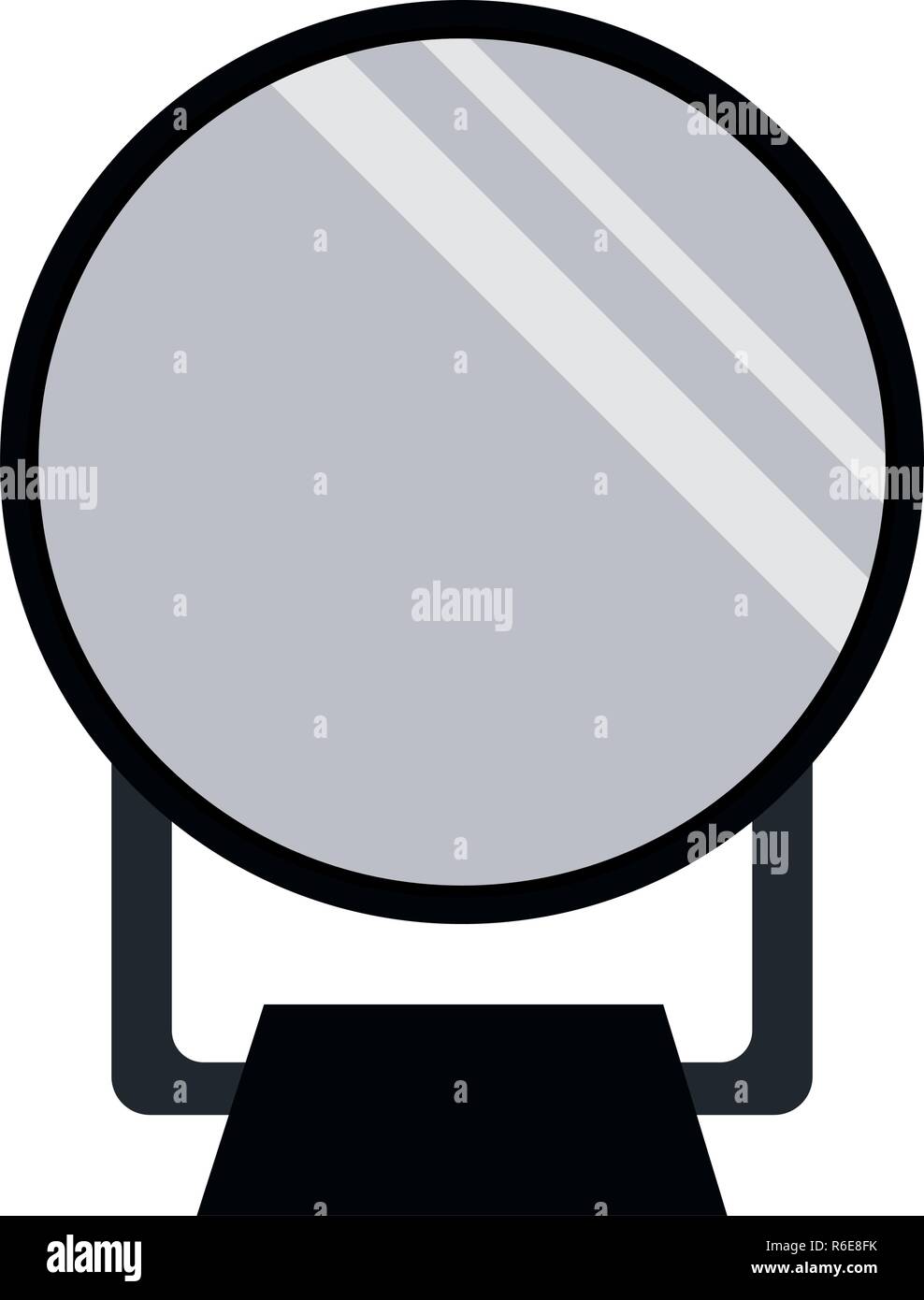 Mirror round frame Stock Vector Image & Art - Alamy