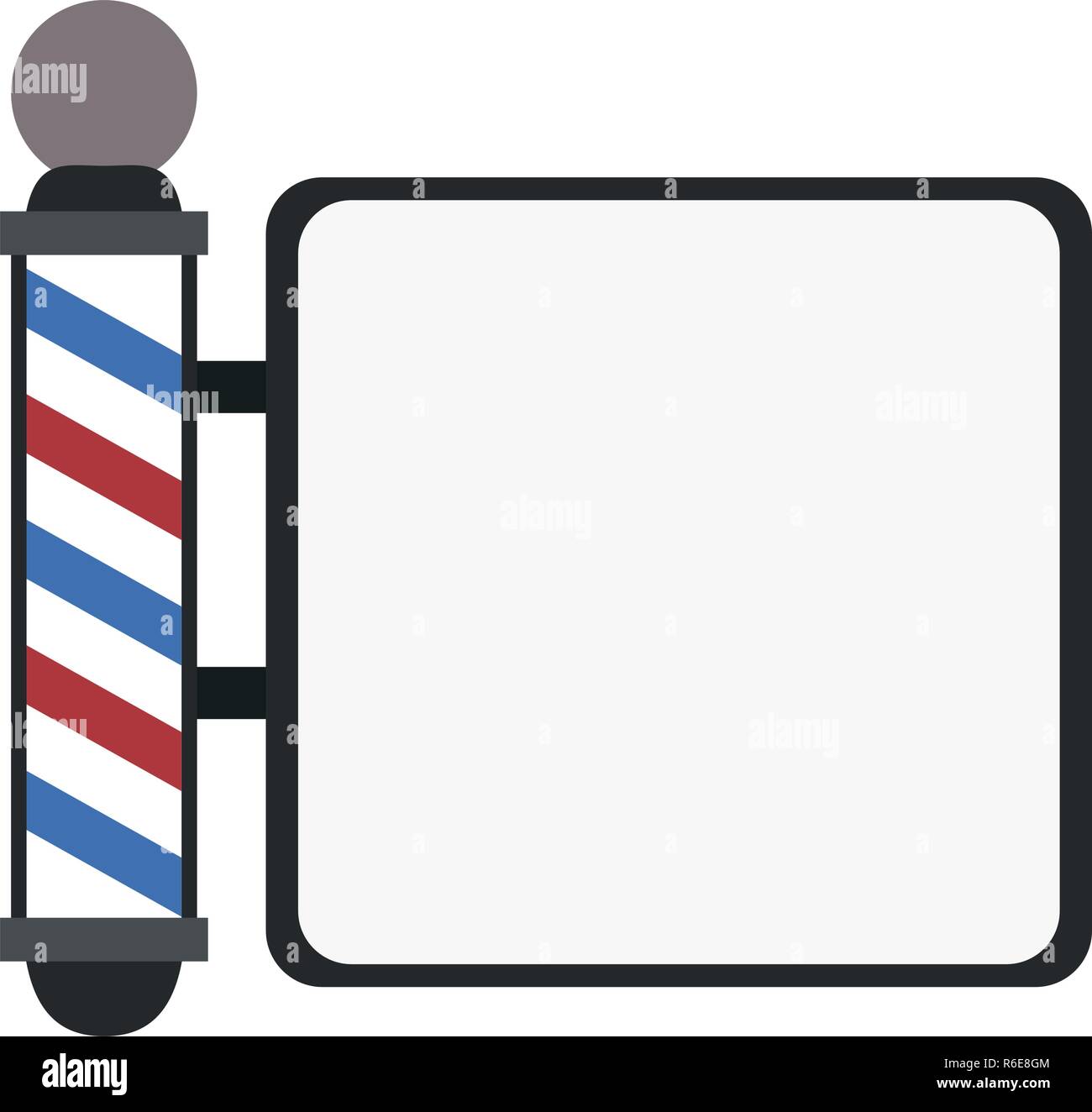 Blank barbershop sign Stock Vector Image & Art - Alamy