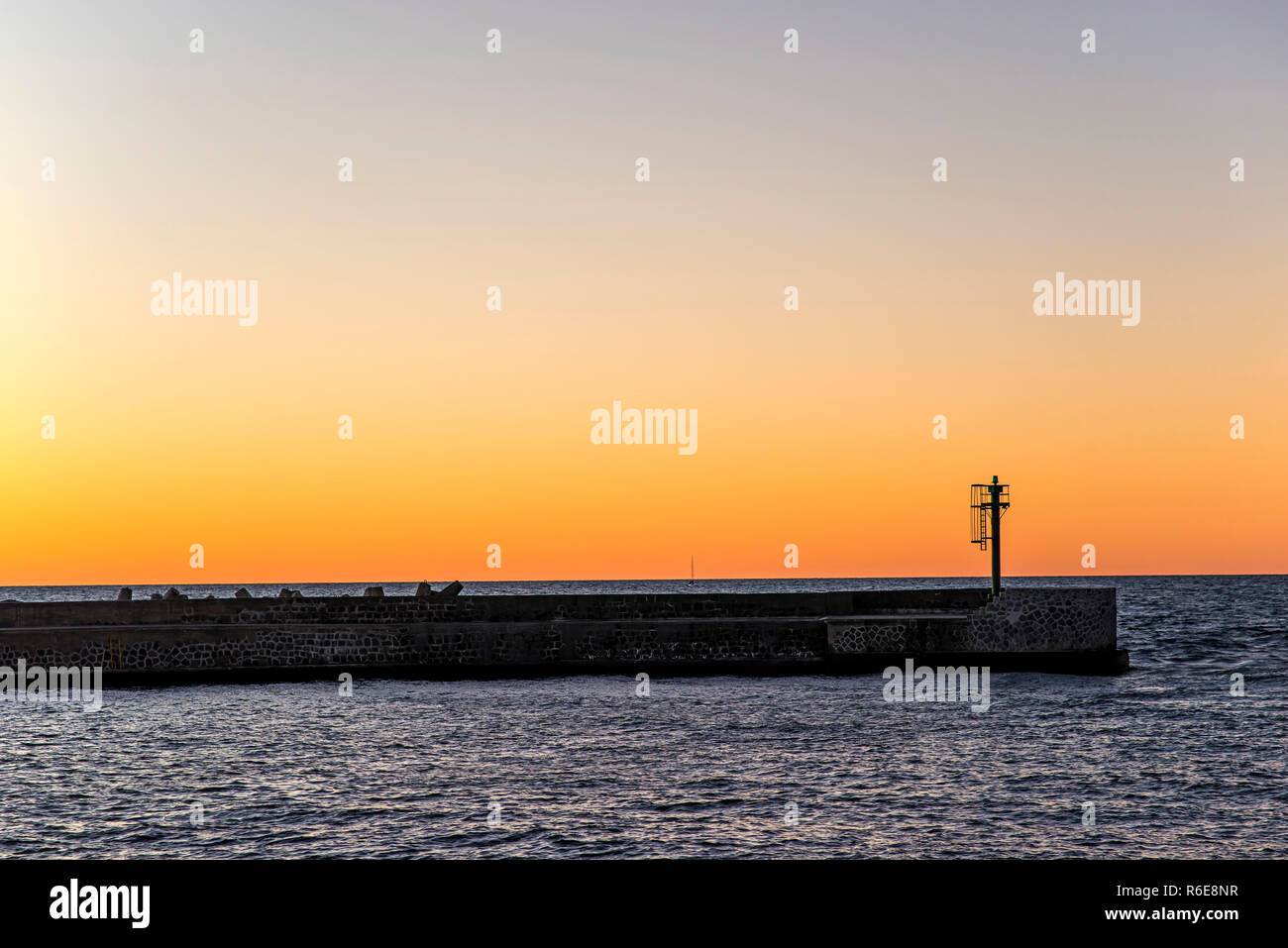 Afterglow Over The Baltic Sea Stock Photo - Alamy