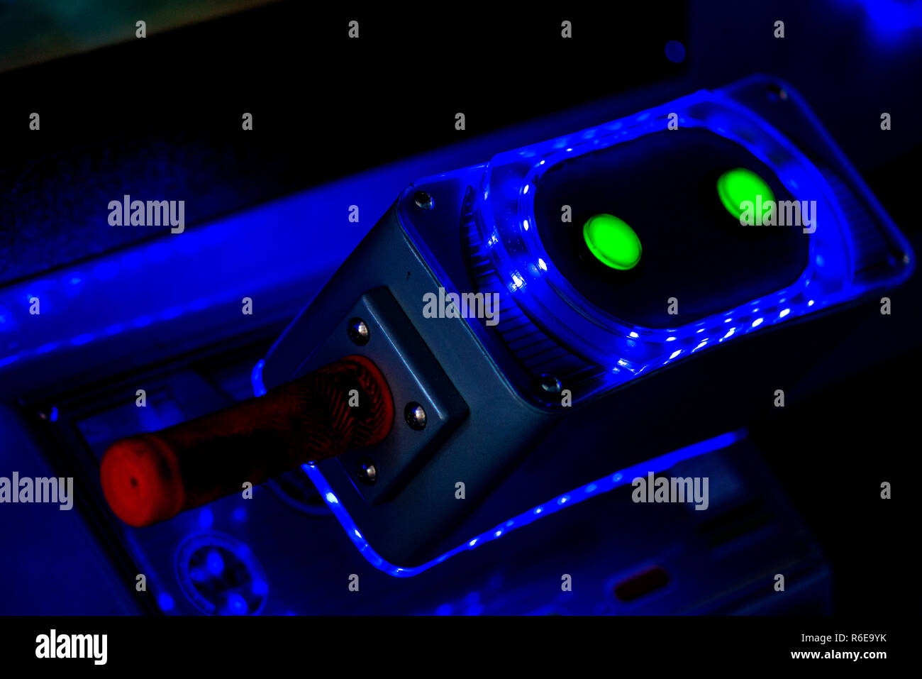 Controller Of A Submarine Game Stock Photo - Alamy