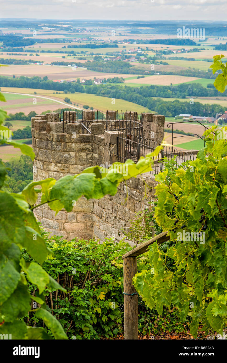 Panoramic View Of The Castle Of Waldenburg, Germany Stock Photo - Alamy