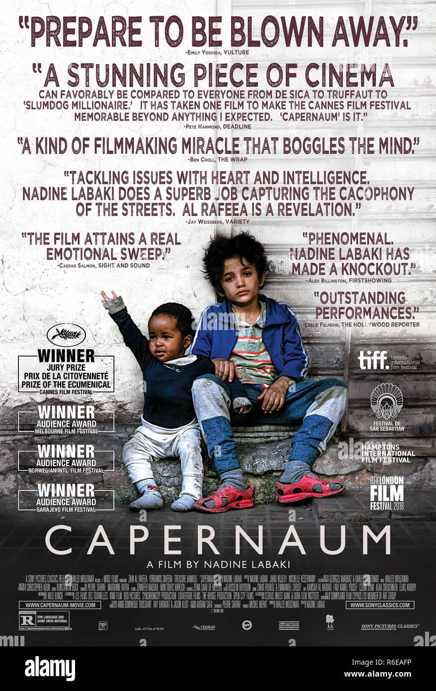 CAPERNAUM, (aka CAPHARNAUM), US poster, from left: Boluwatife Treasure ...