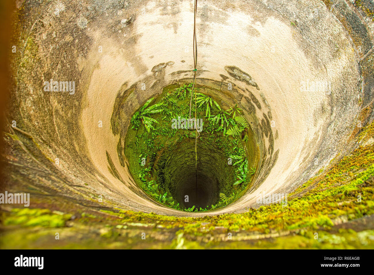 Old, Deep, Medieval Well Of A Castle Stock Photo - Alamy