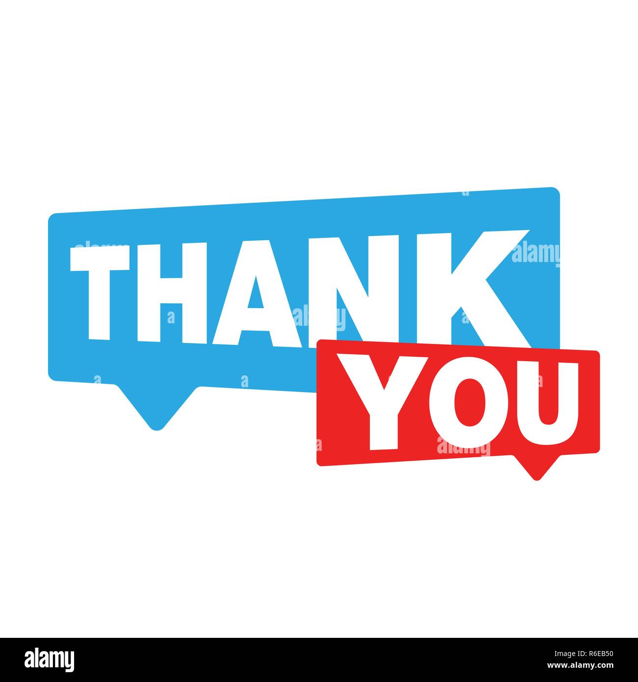 Thank speech bubble Stock Vector Images - Alamy