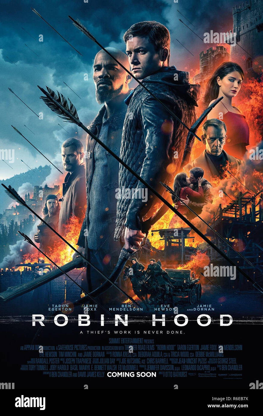 ROBIN HOOD, Poster, Clockwise from Left: Tim Minchin, Jamie Dornan ...