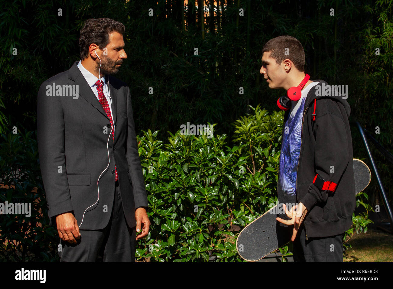 BABY, from left: Mehdi Nebbou, Riccardo Mandolini, 'Superpoteri ...