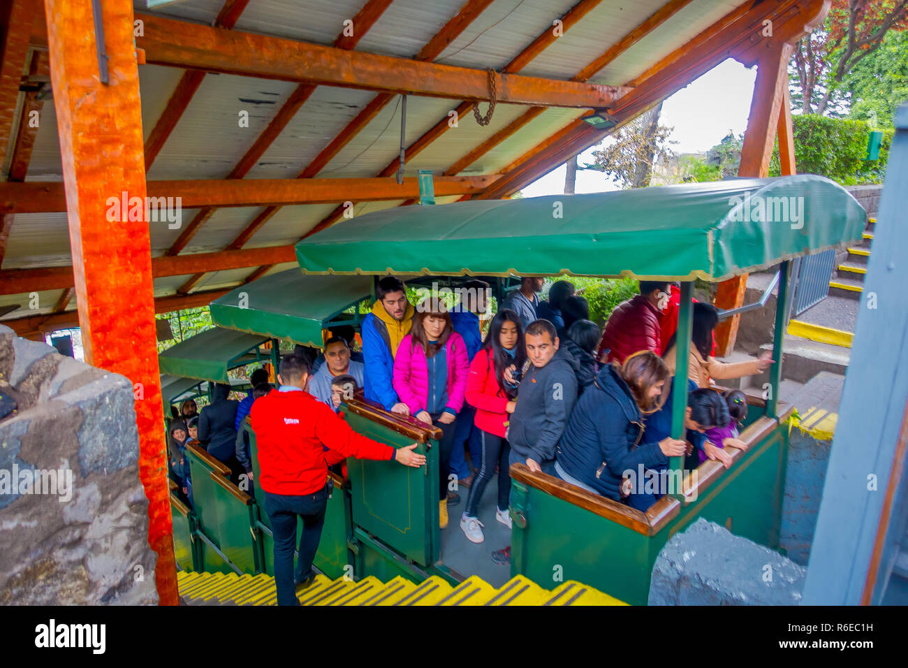 Funicular railway santiago chile hi-res stock photography and images ...