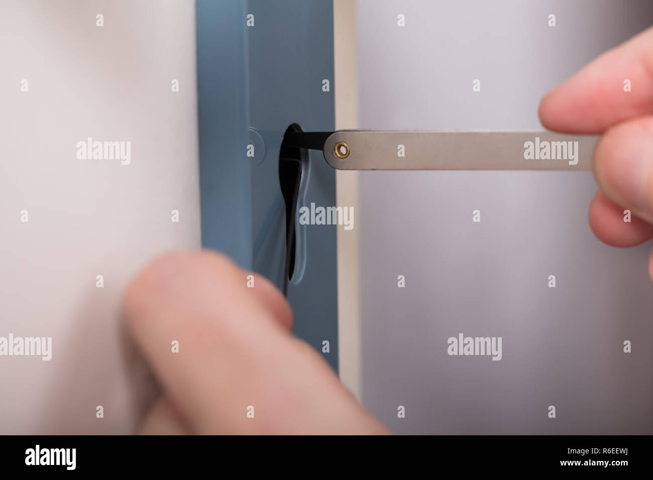 Person Opening Door Lock Stock Photo - Alamy