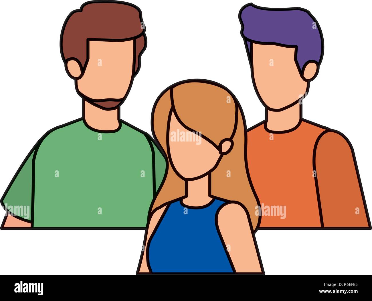 group of people characters vector illustration design Stock Vector ...