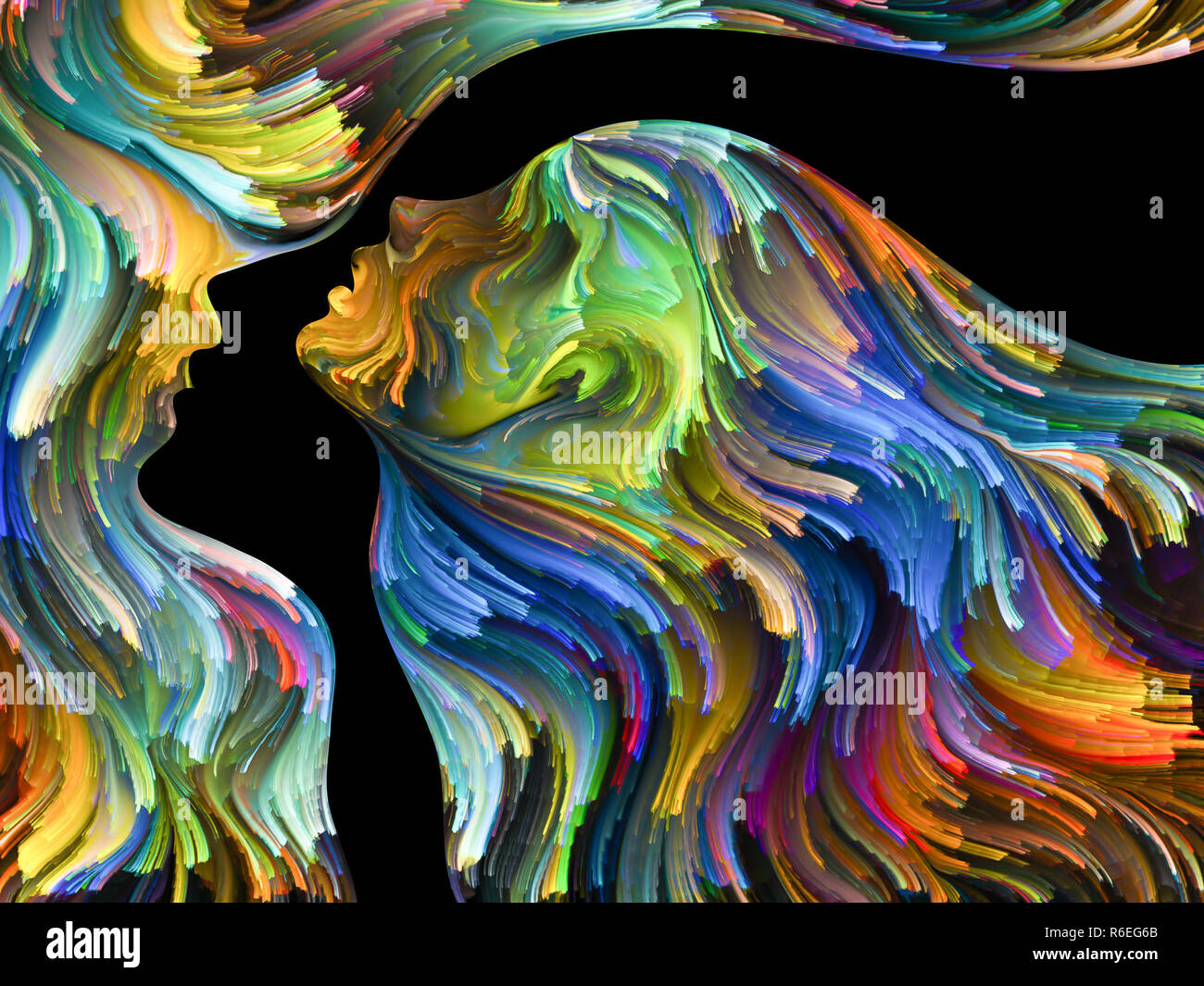 Abstract nice print background painting hi-res stock photography and ...