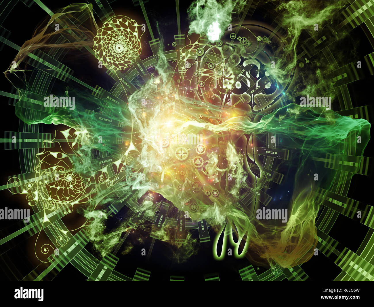 Unfolding of Math Visualization Stock Photo - Alamy