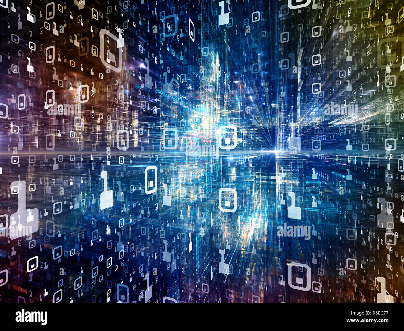 Processing Digital World Stock Photo - Alamy