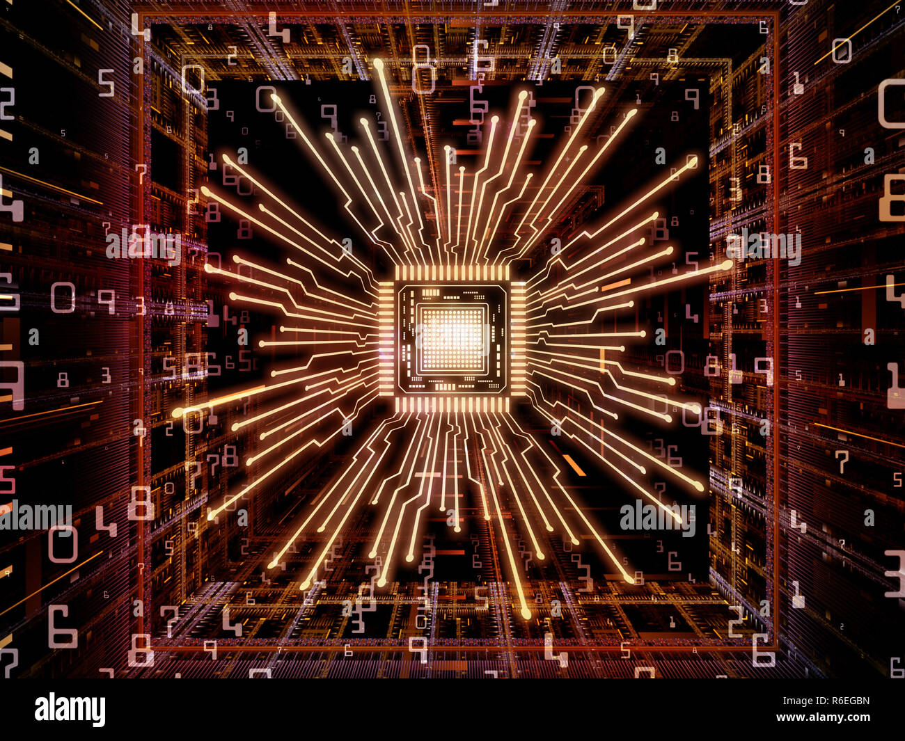 Propagation of Computer CPU Stock Photo - Alamy