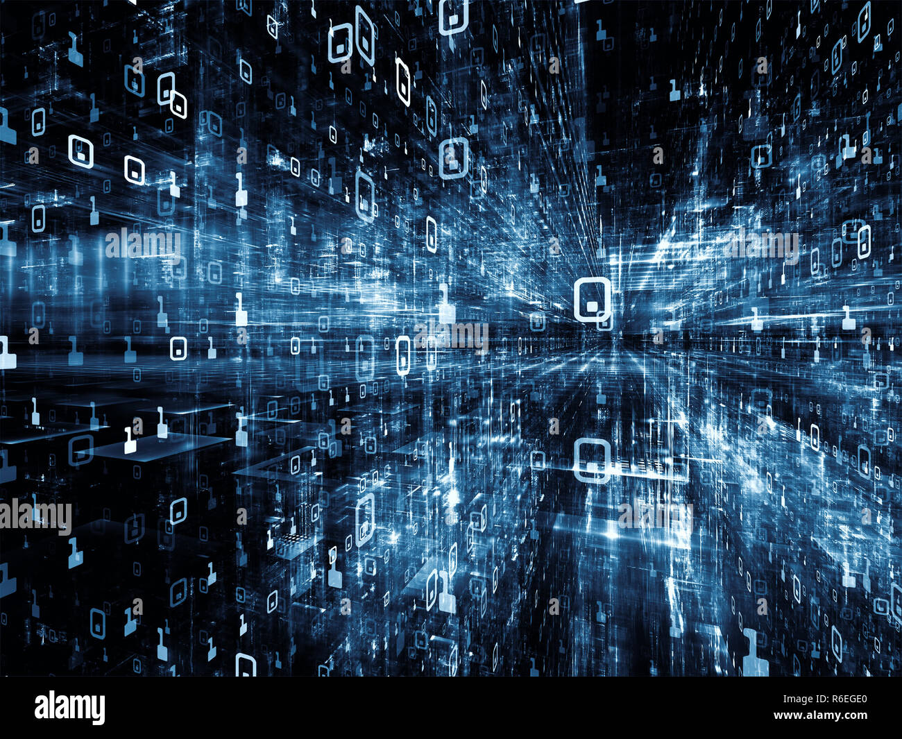 Elements of Virtual World Stock Photo - Alamy
