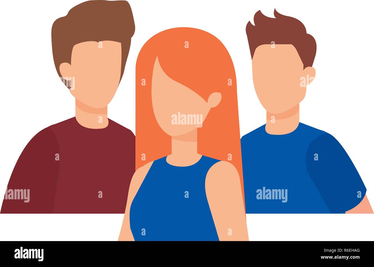 group of people characters vector illustration design Stock Vector ...