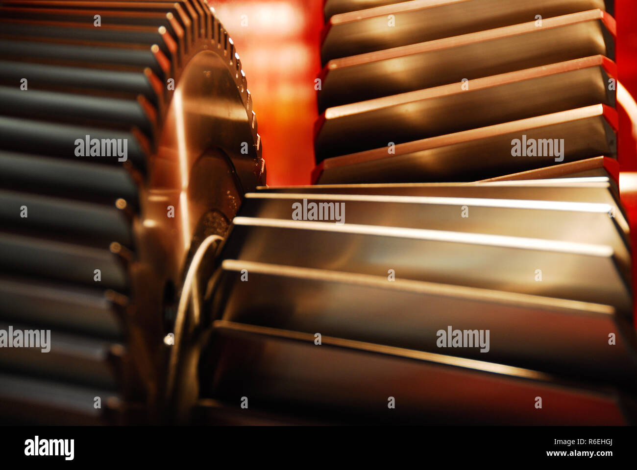 Geer-Wheel gear gear-pinion closeup Stock Photo - Alamy