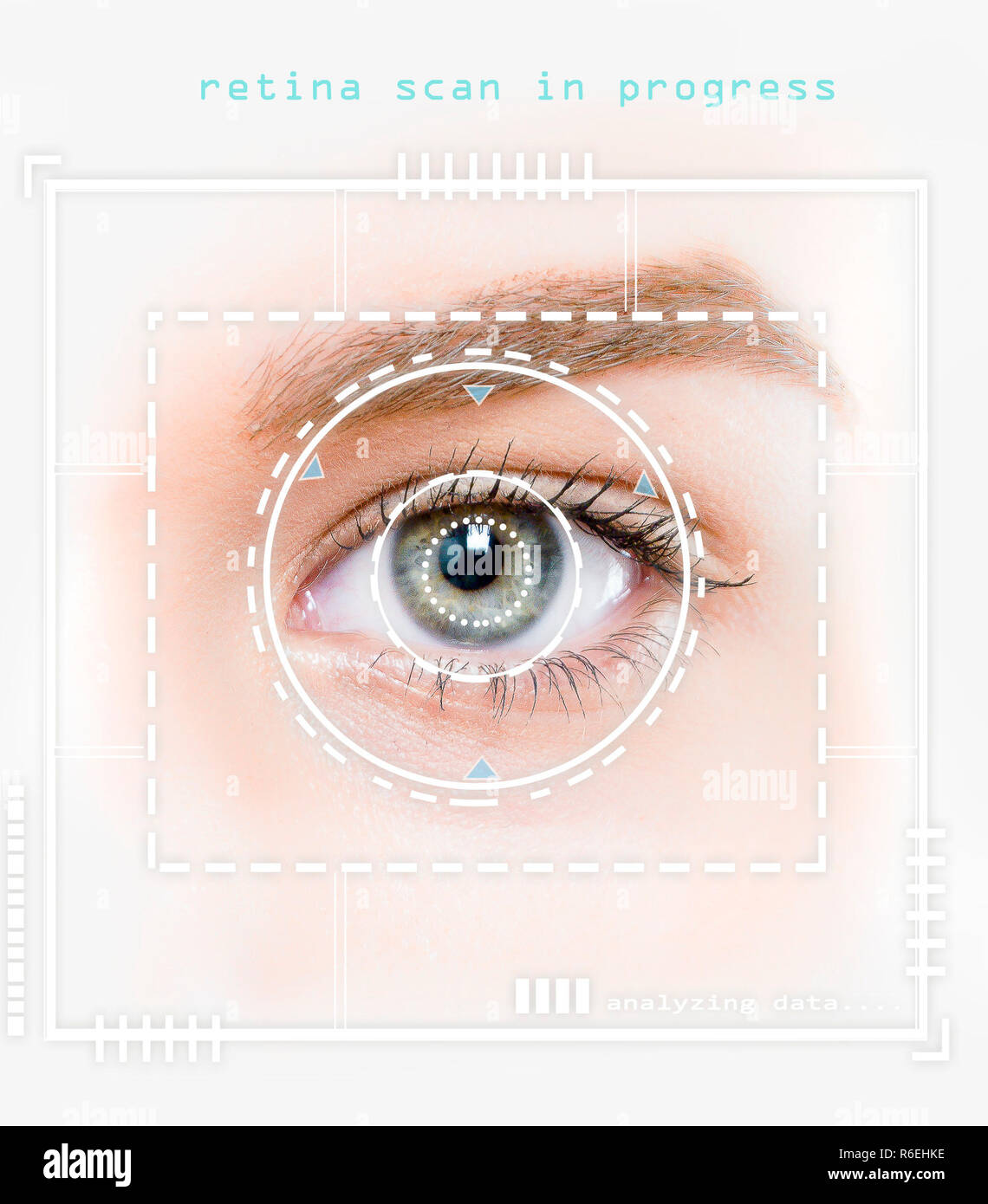 biometric hi-tech security scan Stock Photo - Alamy
