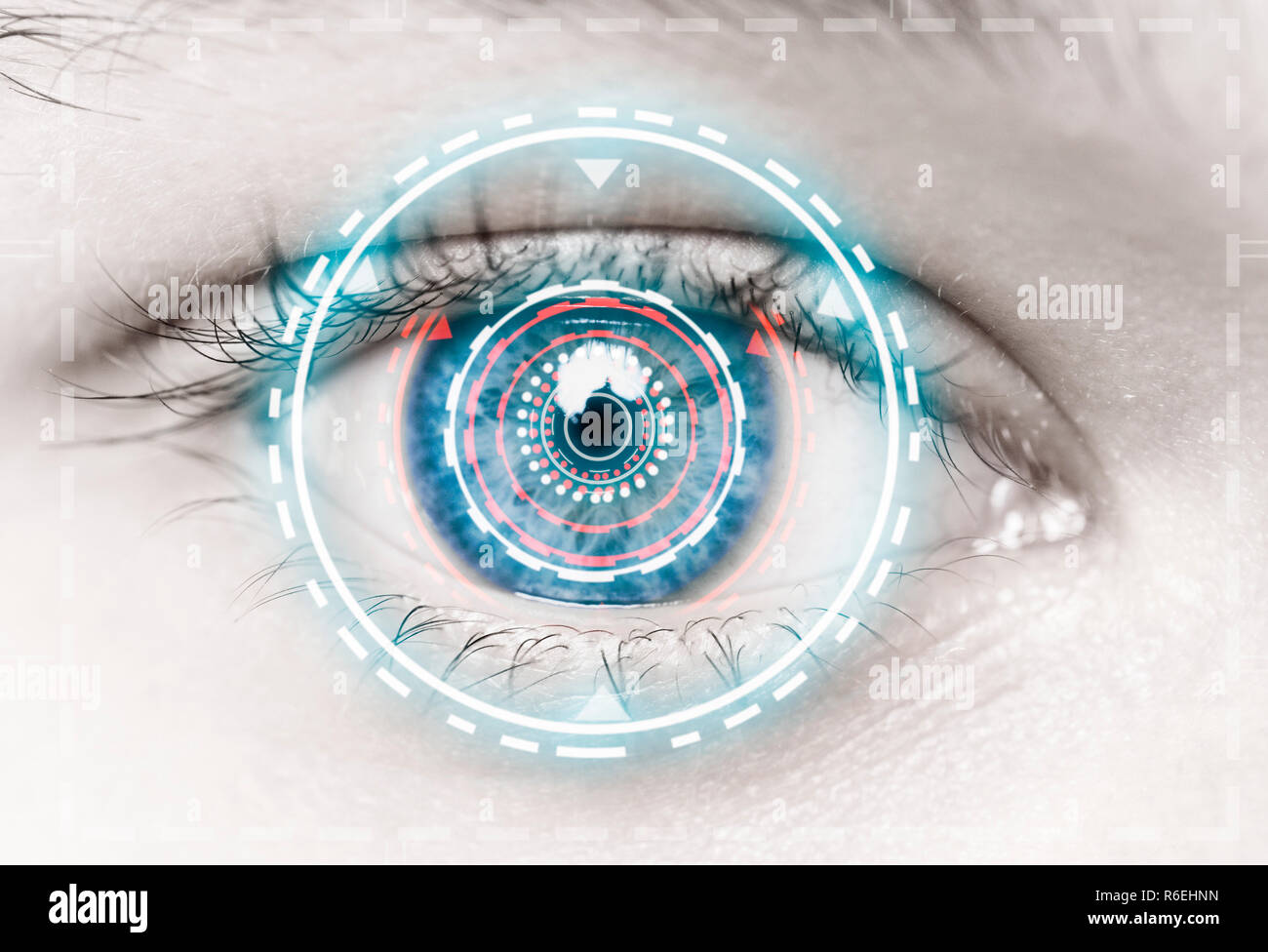 biometric hi-tech security scan Stock Photo - Alamy