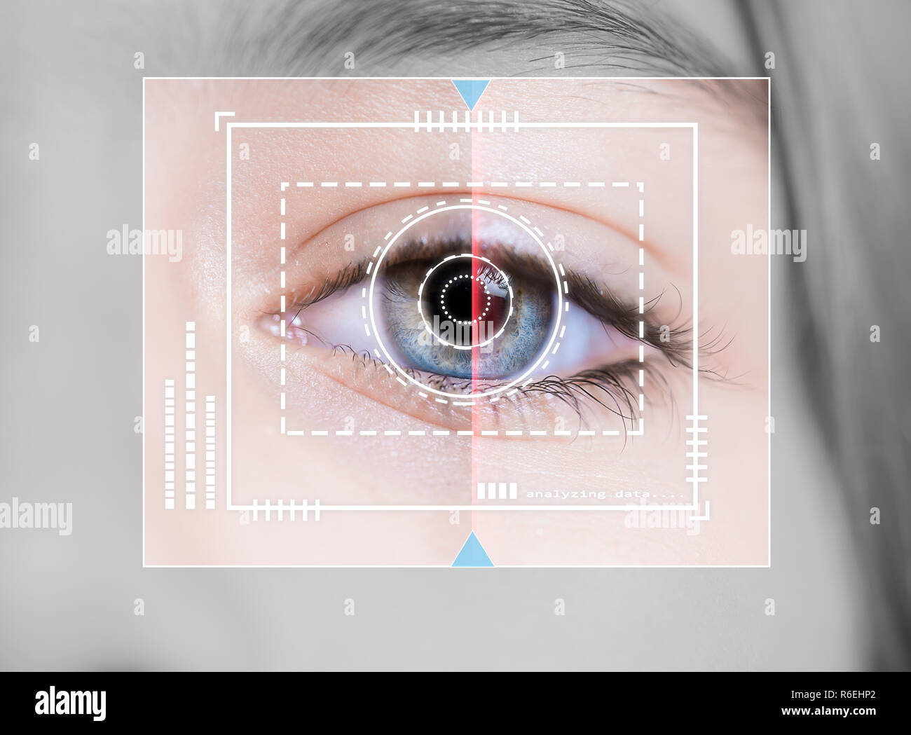 biometric hi-tech security scan Stock Photo - Alamy