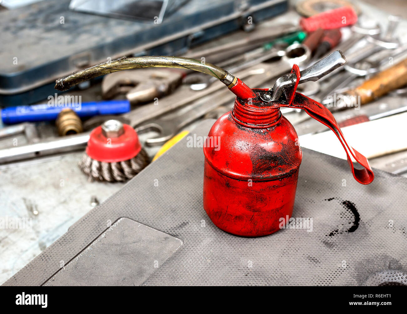 Workbench with tools hi-res stock photography and images - Alamy