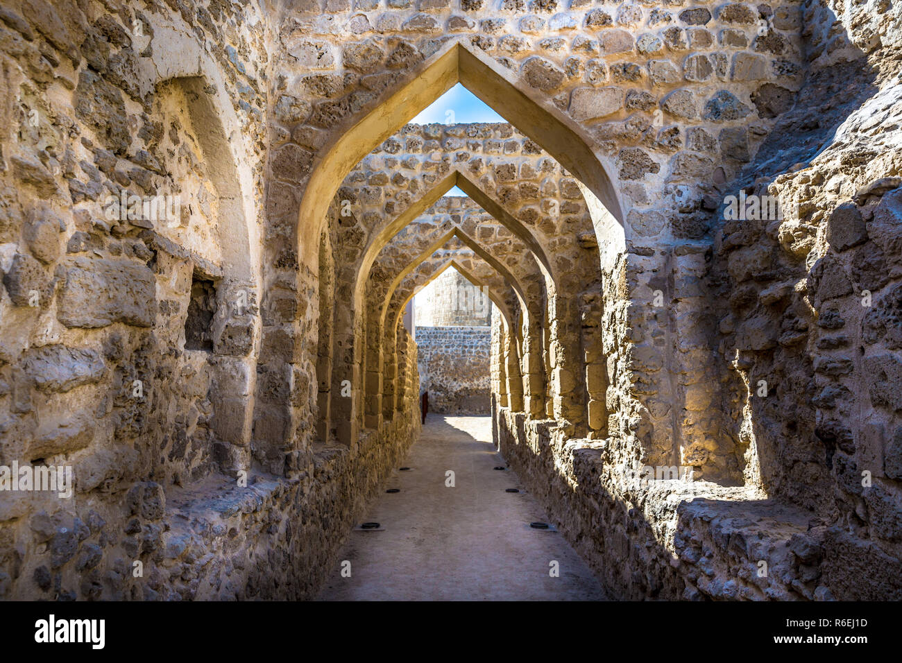 The Qal'at al-Bahrain, also known as the Bahrain Fort or Portuguese ...