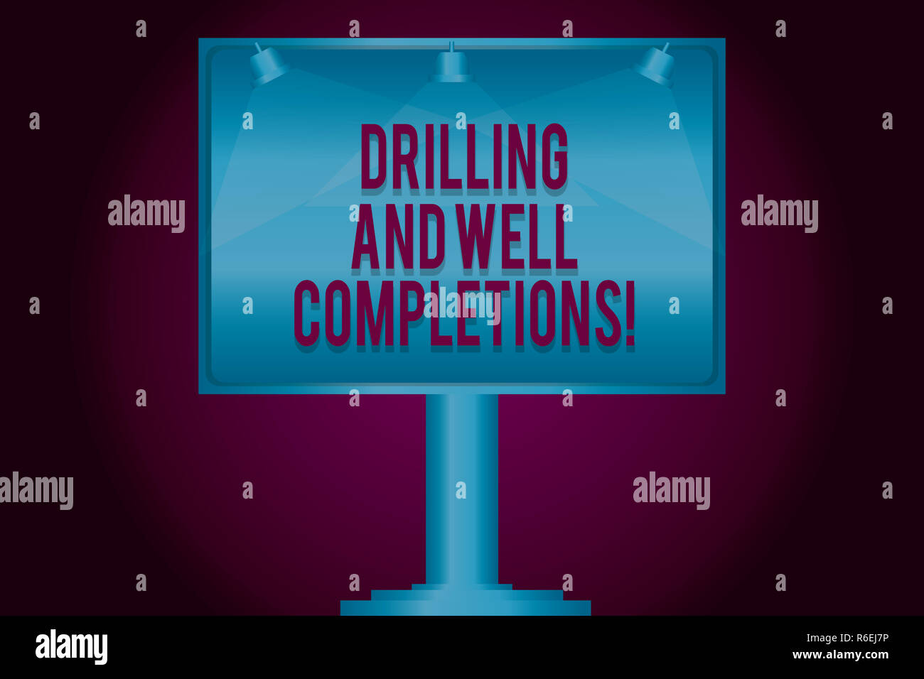 Text sign showing Drilling And Well Completions. Conceptual photo Oil ...