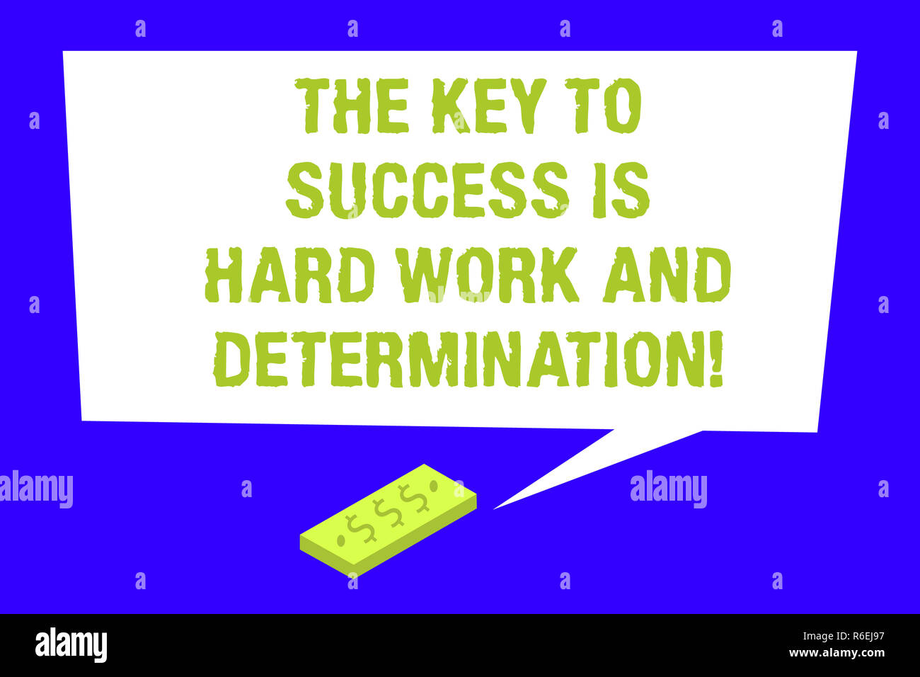 Writing note showing The Key To Success Is Hard Work And Determination ...