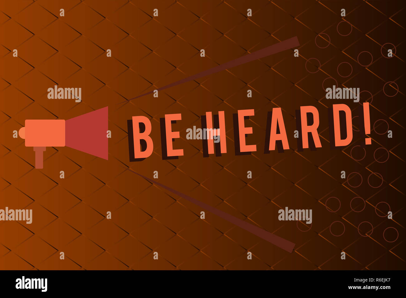 Conceptual hand writing showing Be Heard. Business photo text perceive ...