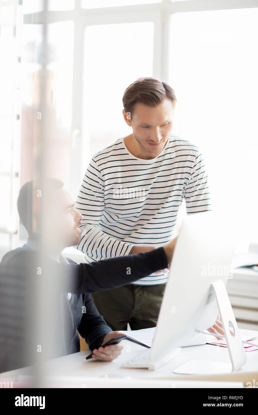 Men Working in Office Stock Photo - Alamy